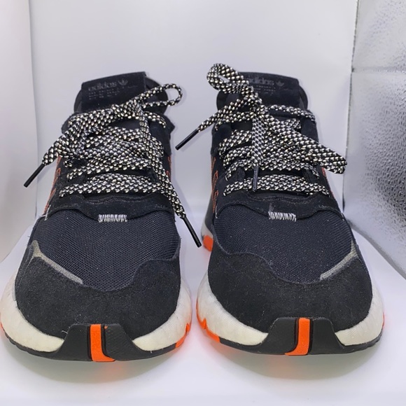 adidas | Shoes | Adidas Nite Jogger Black Orange Fw87 Male 65 Women 8 ...